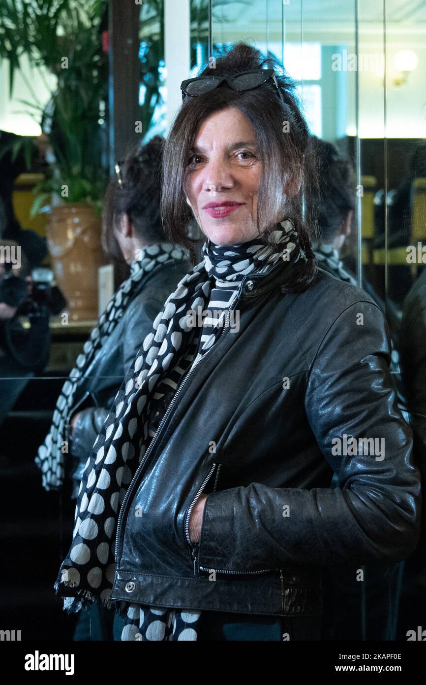 Brigitte Giraud poses for the press after being awarded with the Prix ...
