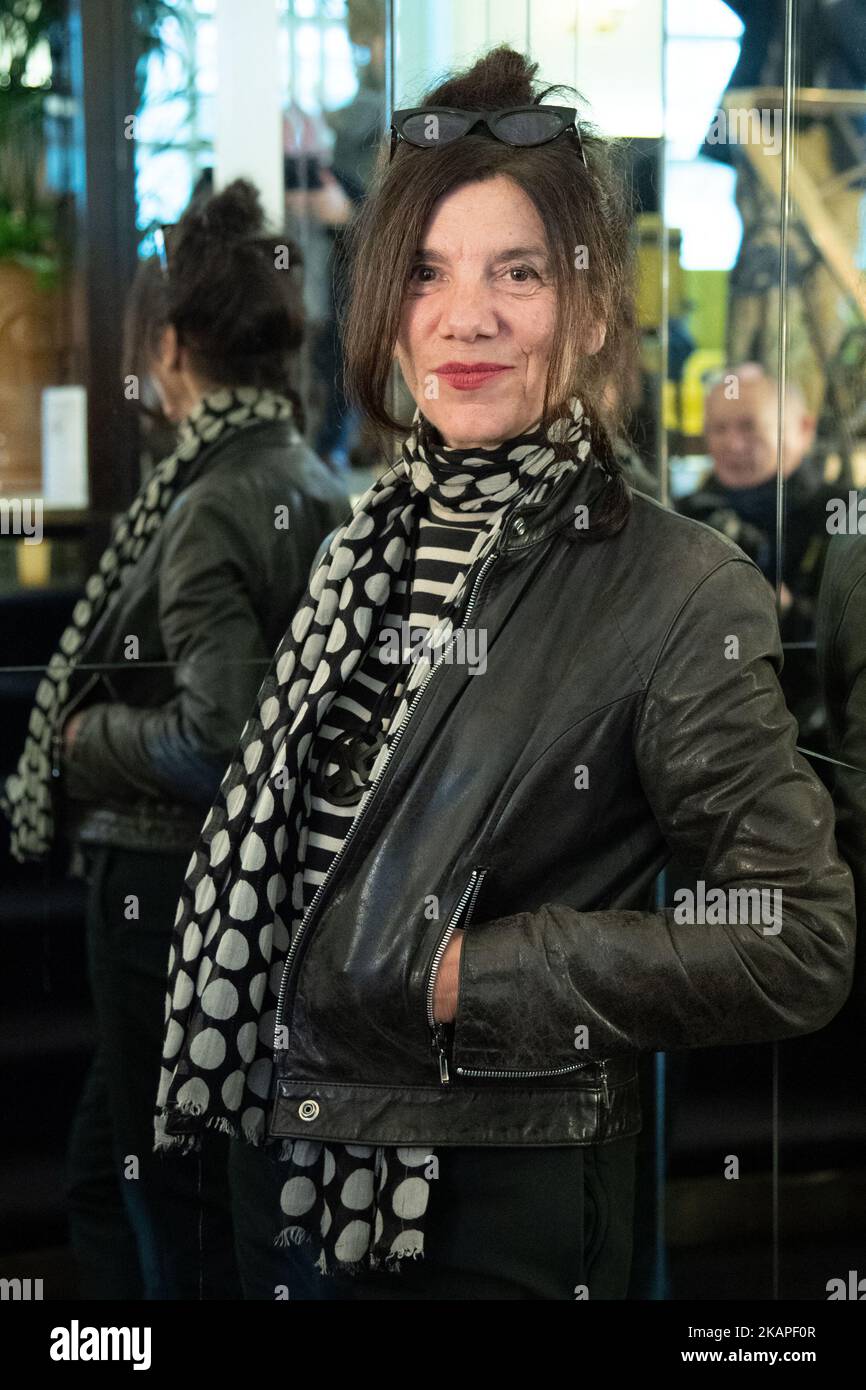 Brigitte Giraud poses for the press after being awarded with the Prix ...