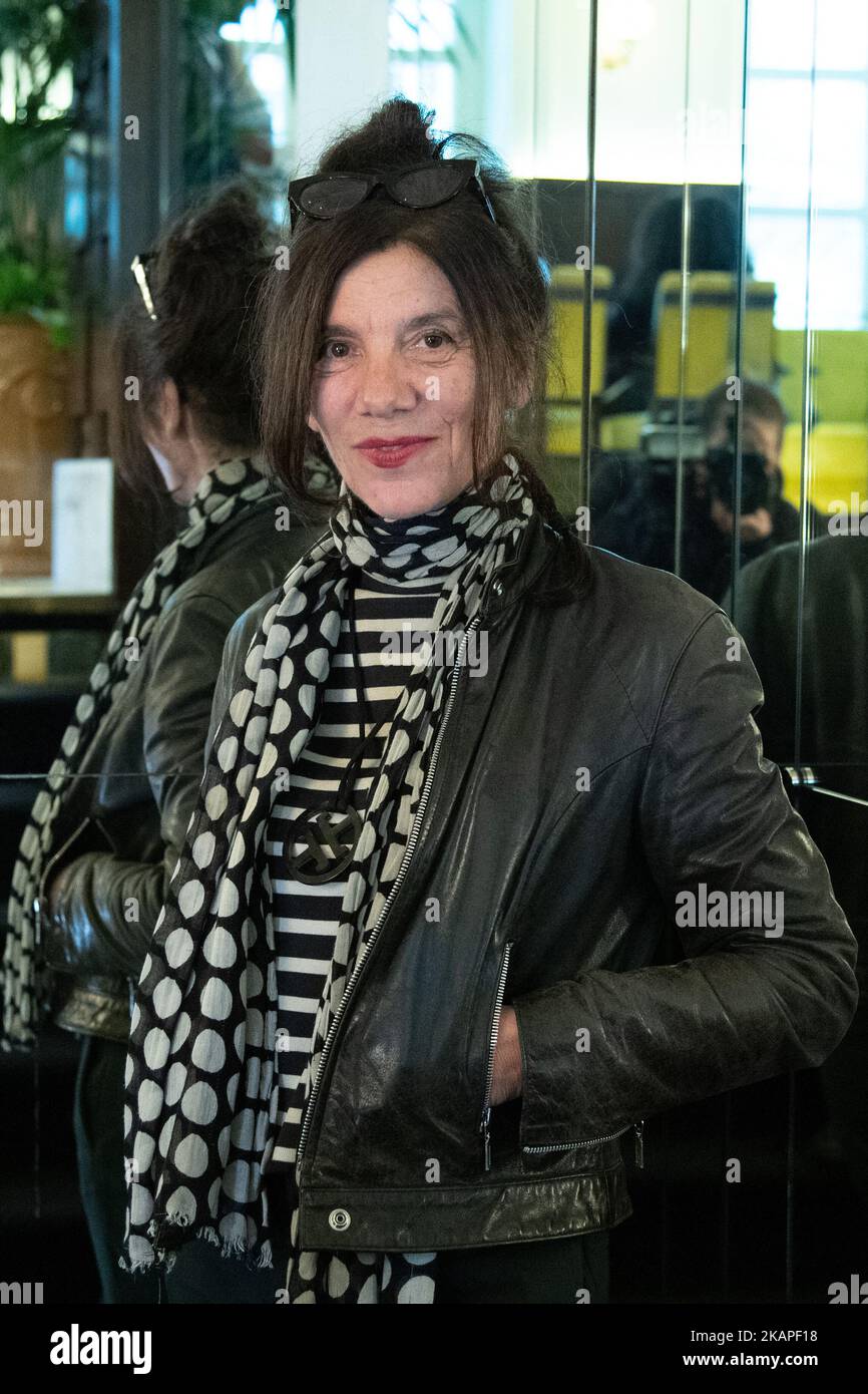 Brigitte Giraud poses for the press after being awarded with the Prix ...