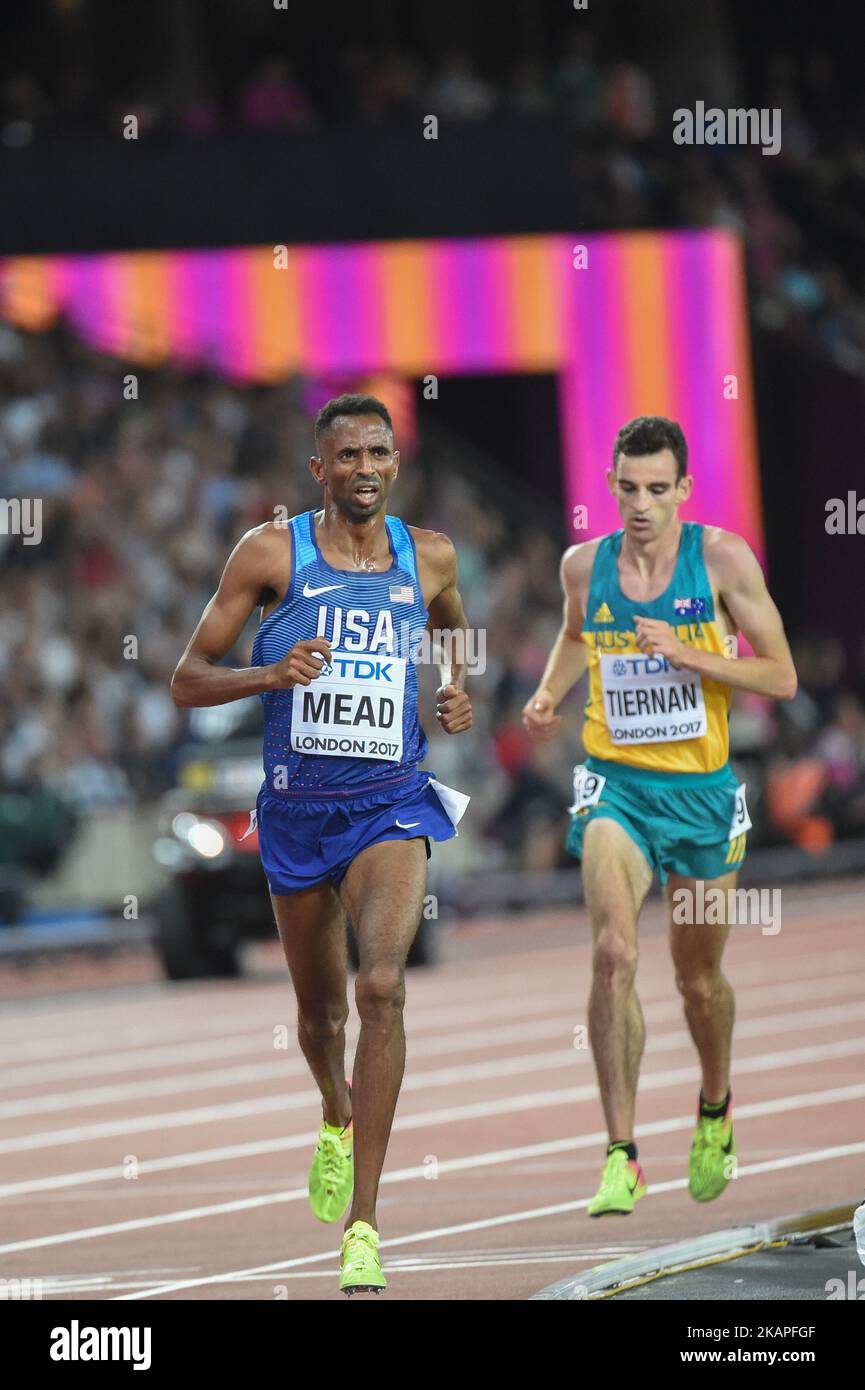 Hassan MEAD, USA, during 10000 final at London Stadium in London on ...