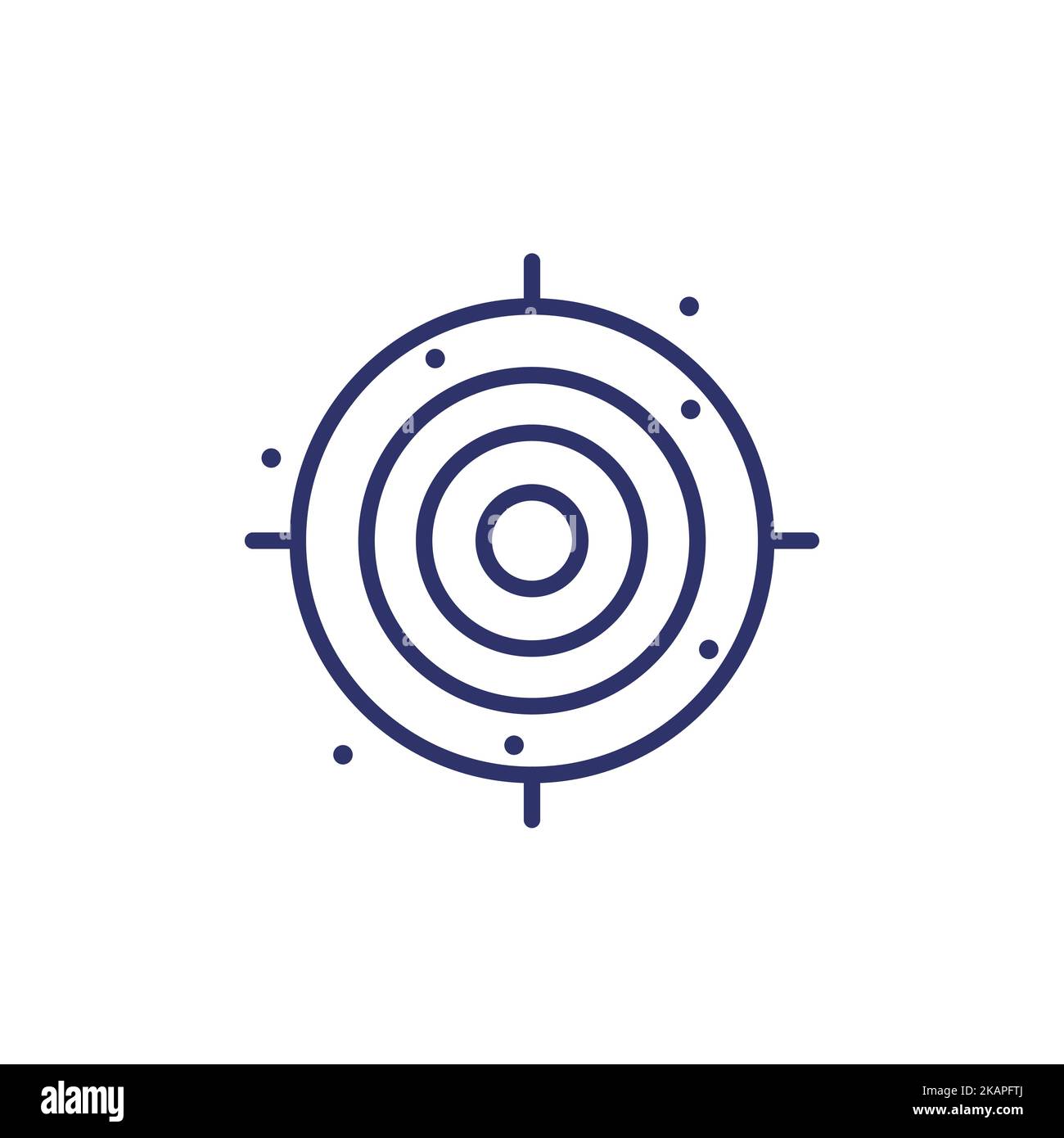 missed target icon, line vector Stock Vector Image & Art - Alamy