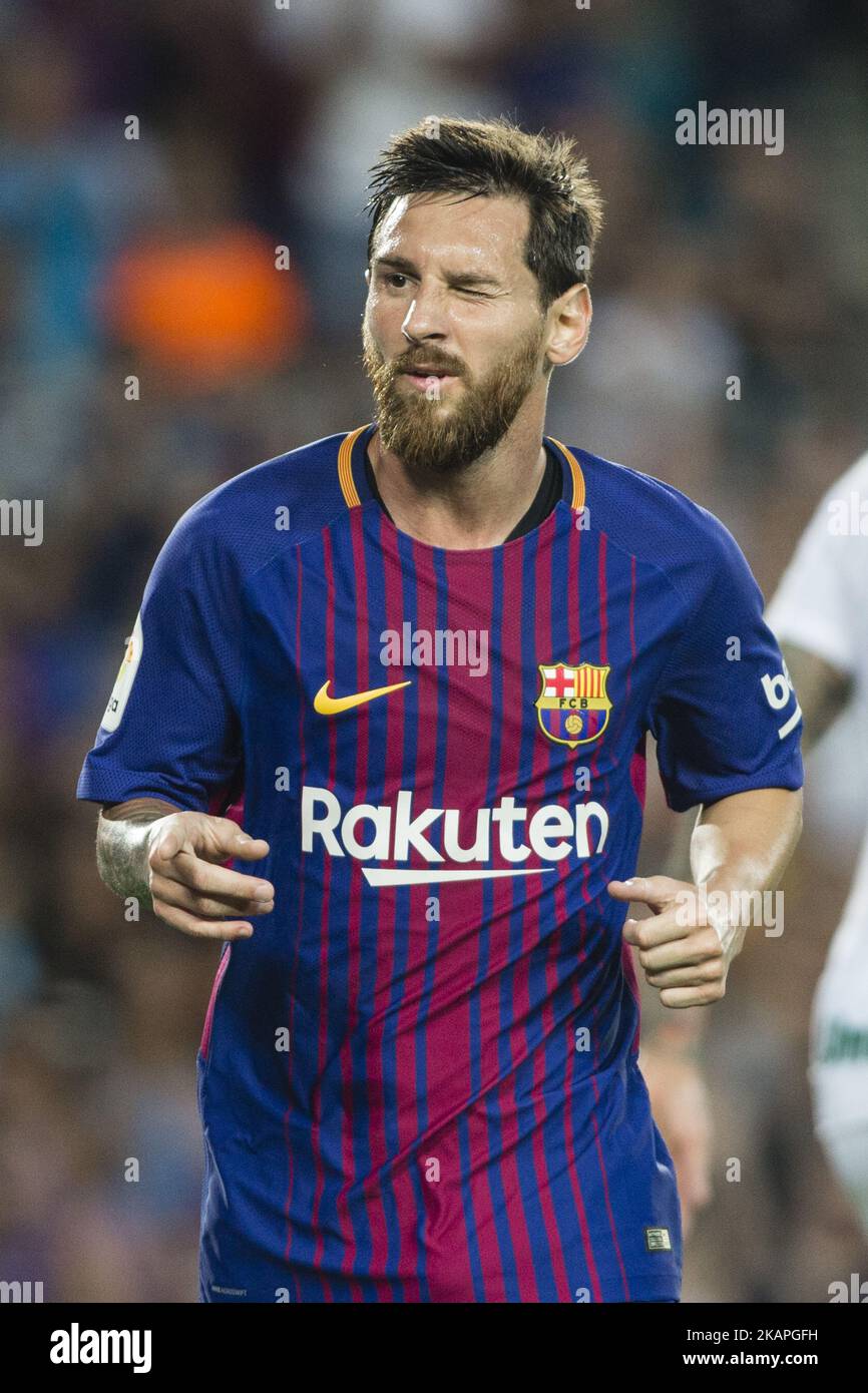 Messi celebrating with trophy hi-res stock photography and images - Alamy