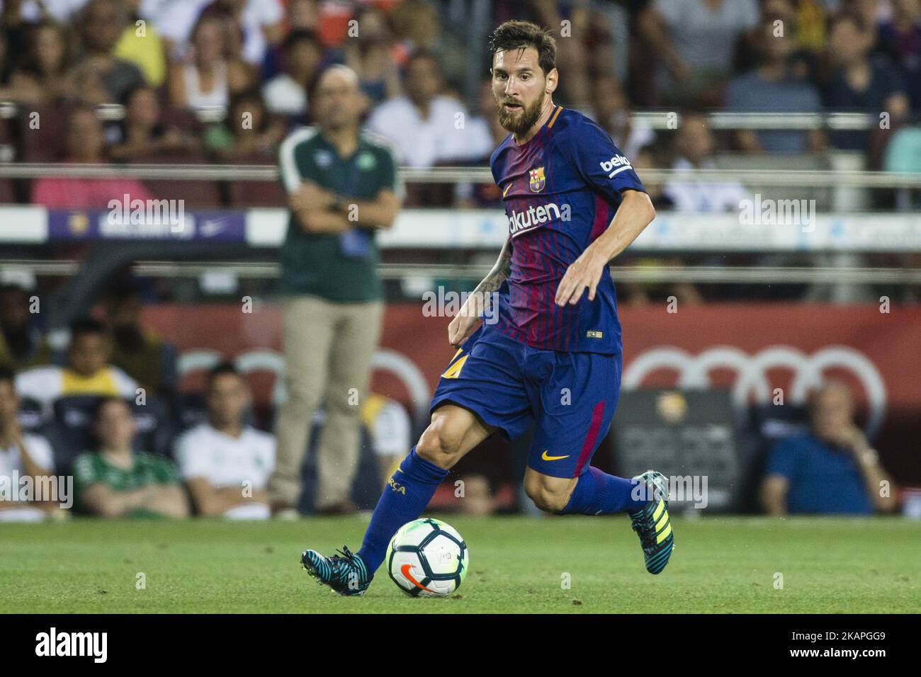 10 Leo Messi from Argentina of FC Barcelona during the Joan Gamper ...
