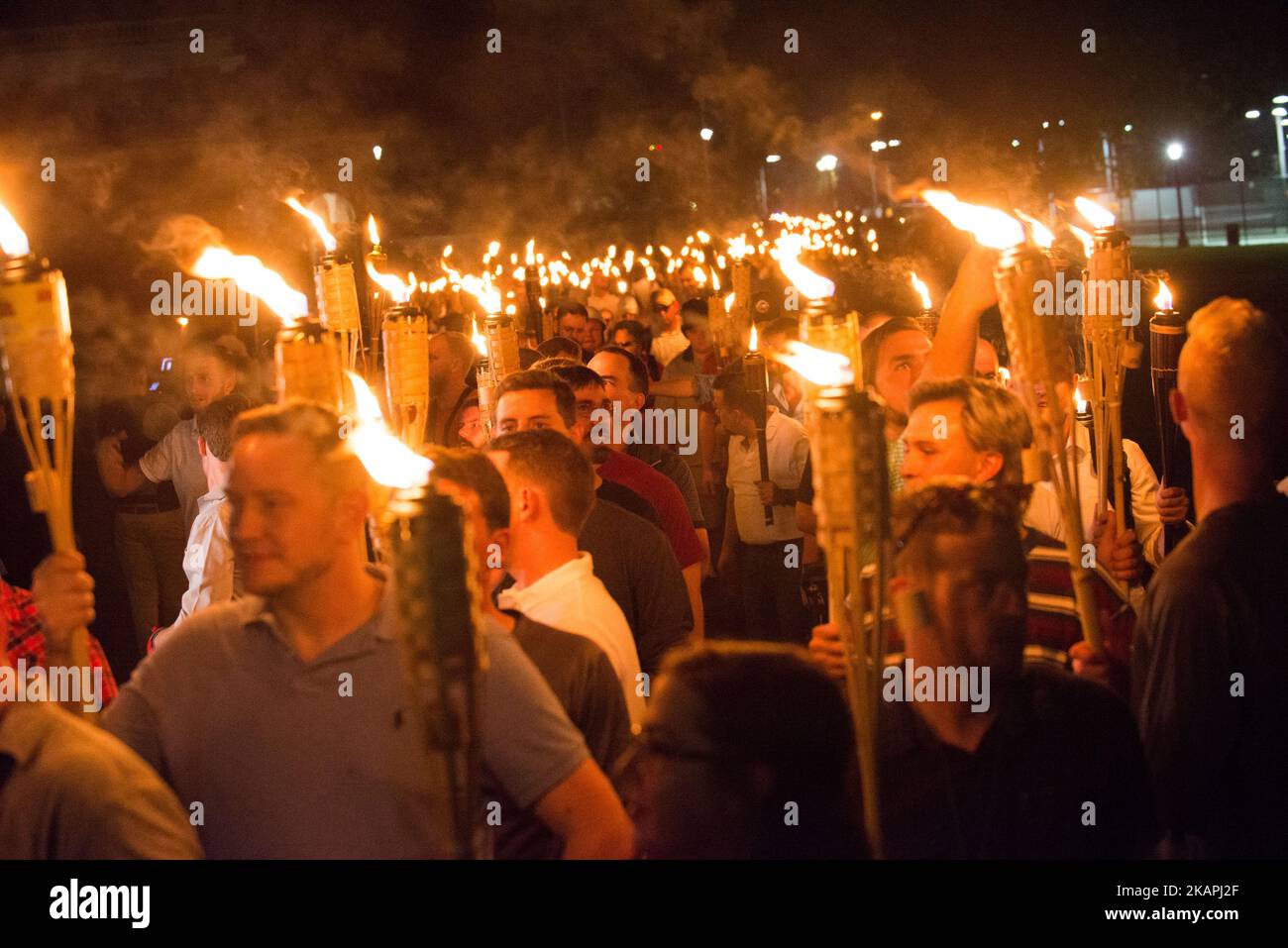 Neo Nazis, Alt-Right, and White Supremacists take part a the night ...