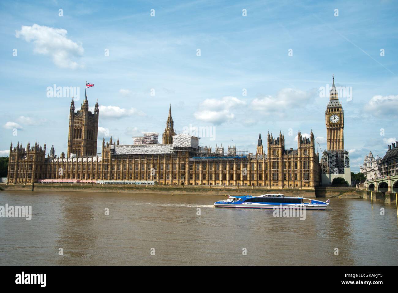 Elizabeth Tower, known as 'Big Ben' is pictured in London on August 14 ...