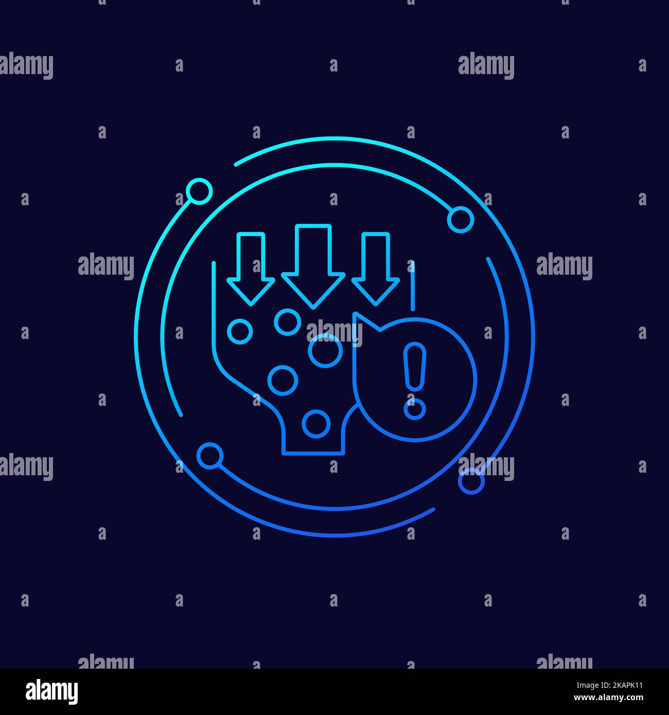 Bottleneck icon for web, linear design Stock Vector Image & Art - Alamy