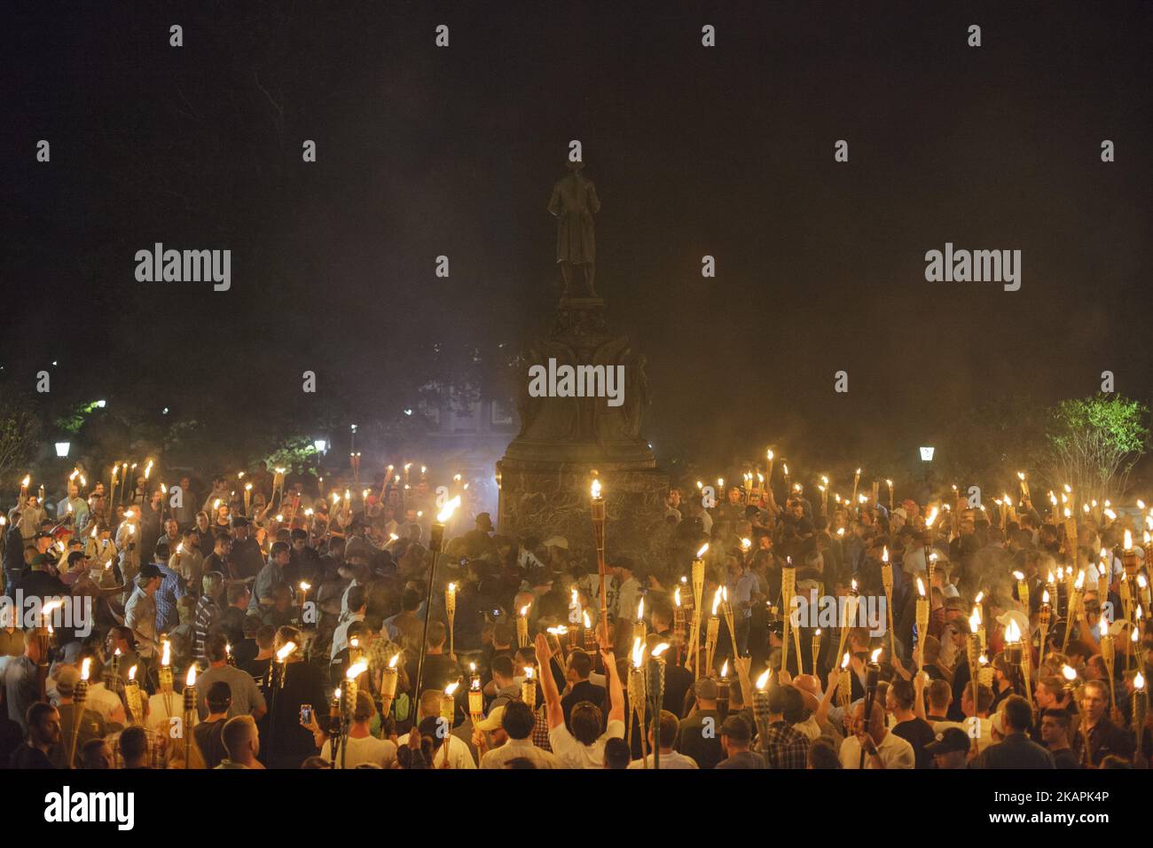 Charlottesville protest torches hi-res stock photography and images - Alamy