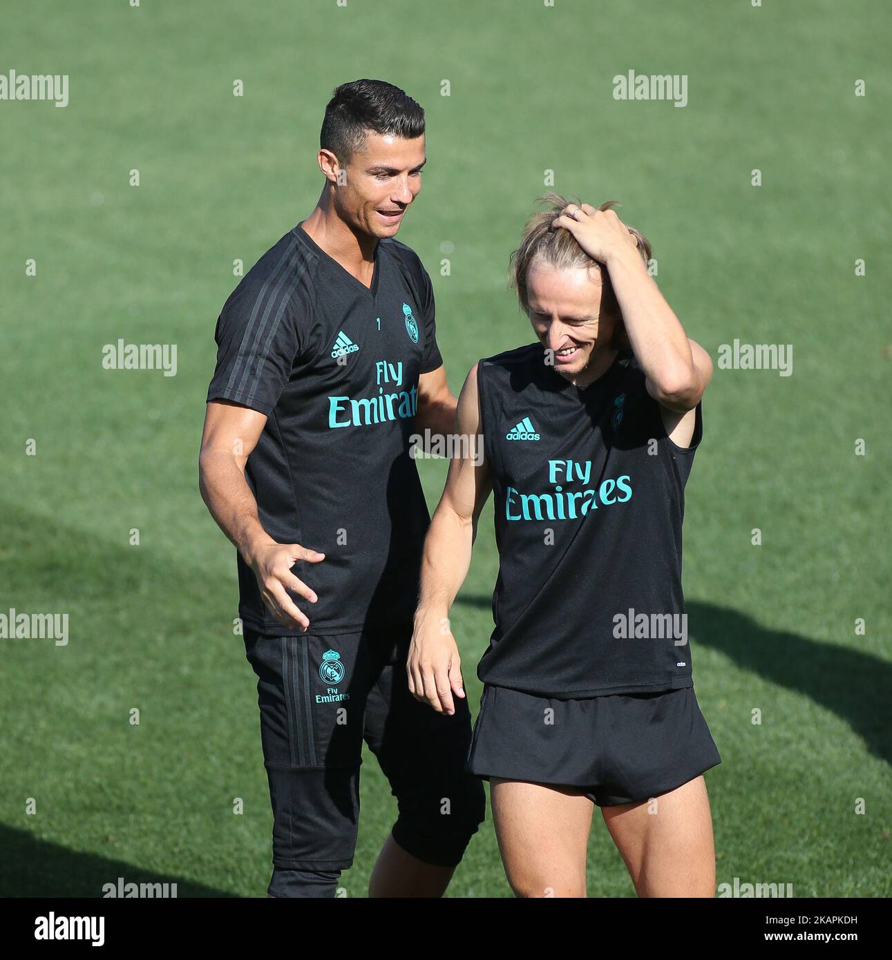Cristiano Ronaldo and Luka Modric of Real Madrid during the last ...