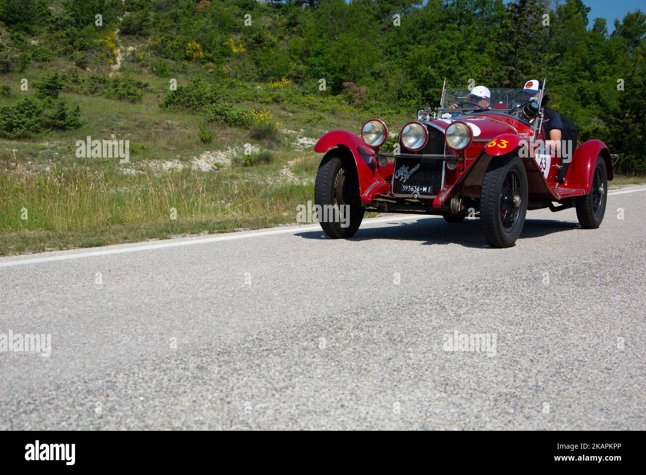 ALFA ROMEO 6C 1750 GRAN SPORT CARR SPORT 1930 on an old racing car in ...
