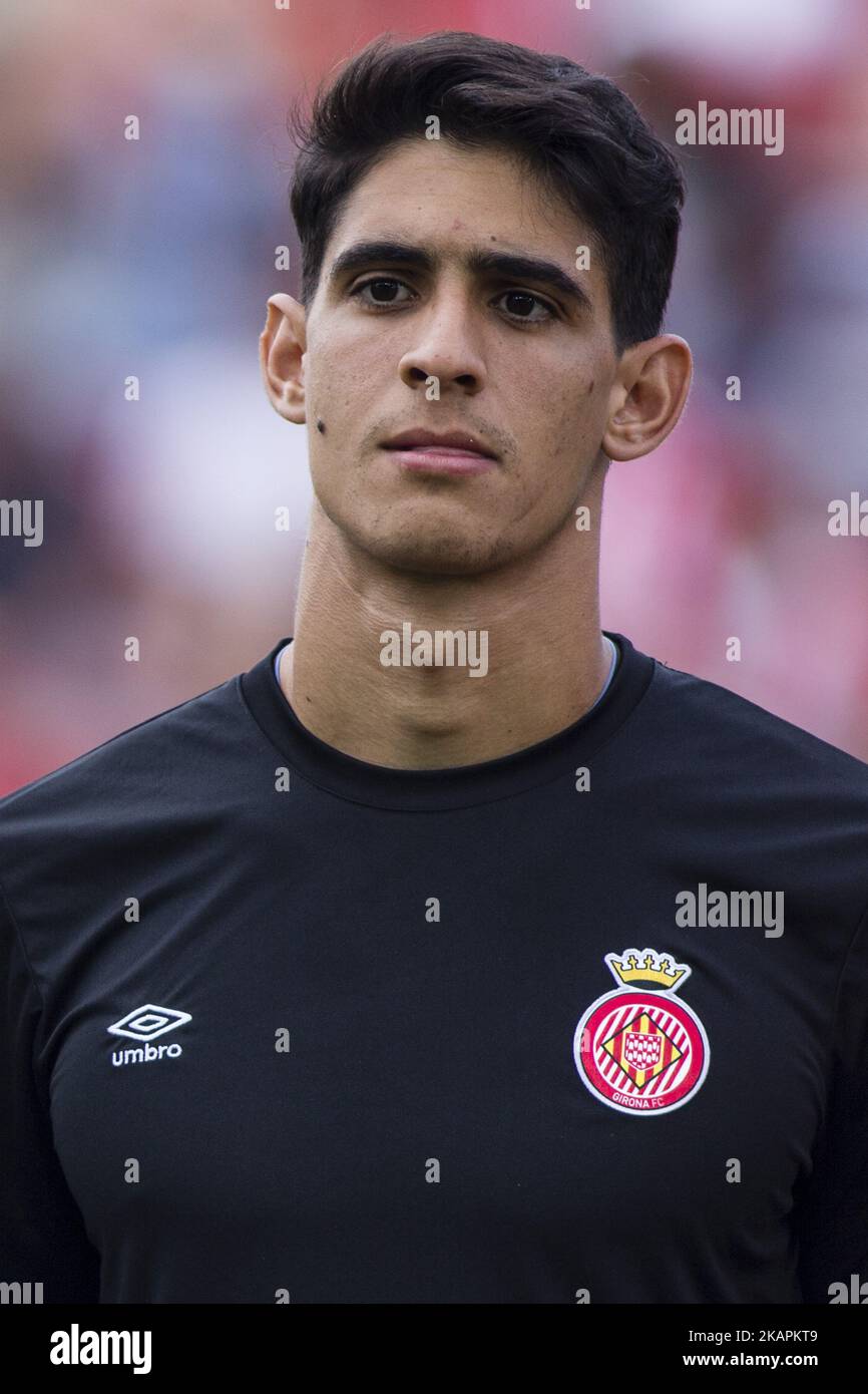 Portrait of Bounou from Marrakesh of Girona FC during the Costa Brava ...