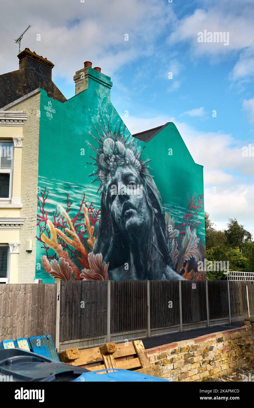 A large scale mural by artist Nomad Clan as part of the Rise Up ...