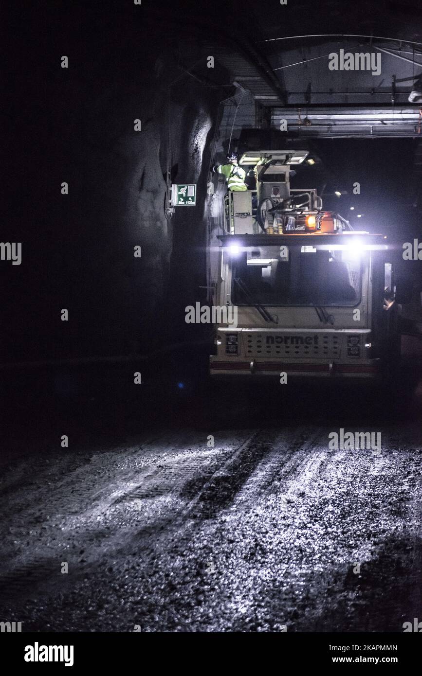 Construction work in Posiva's spent nuclear fuel repository ONKALO in ...
