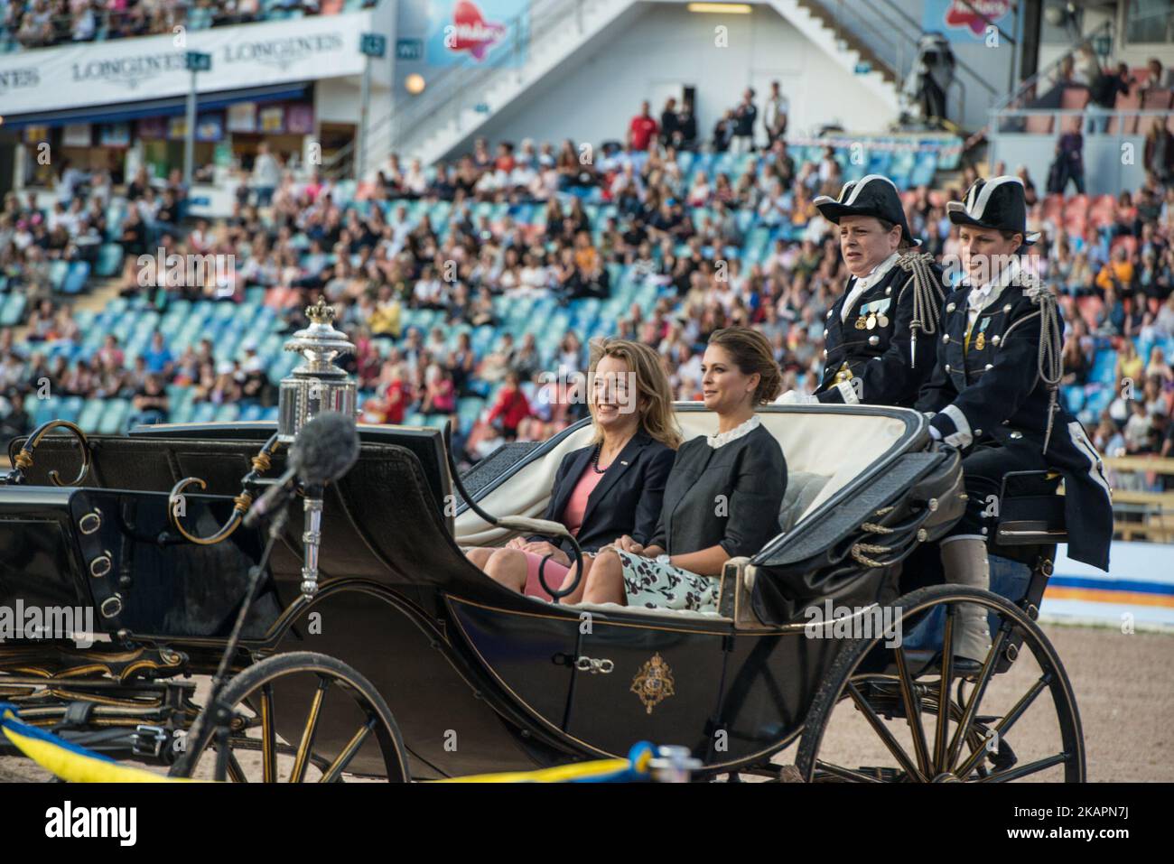 Princess Madeleine of Sweden and FEI General Secretary Sabrina Ibanez ...
