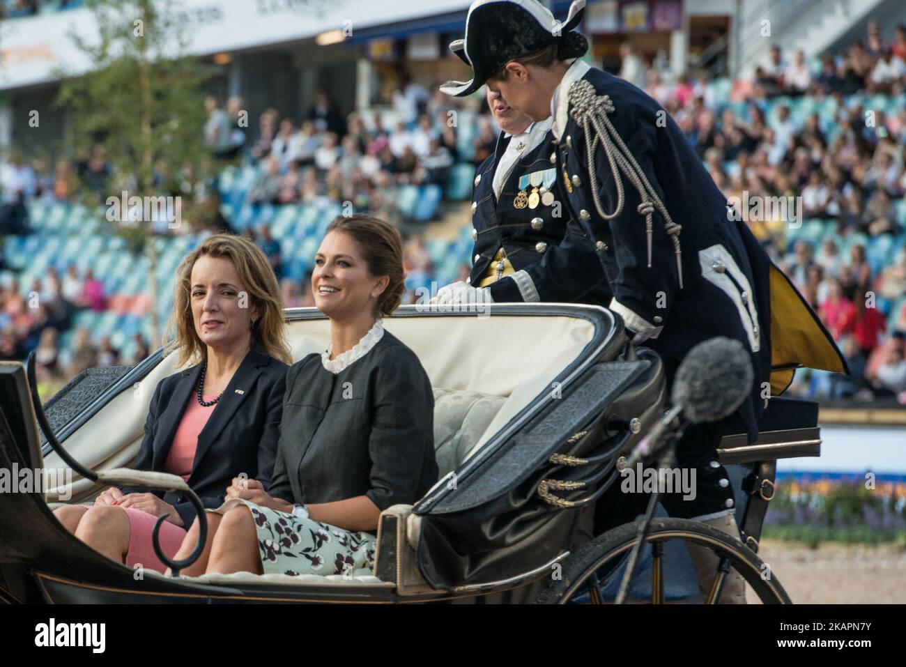 Princess Madeleine of Sweden and FEI General Secretary Sabrina Ibanez ...