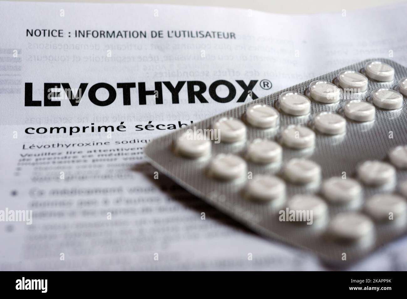 Picture of Merck's drug LEVOTHYROX. A change in the formula is believed ...