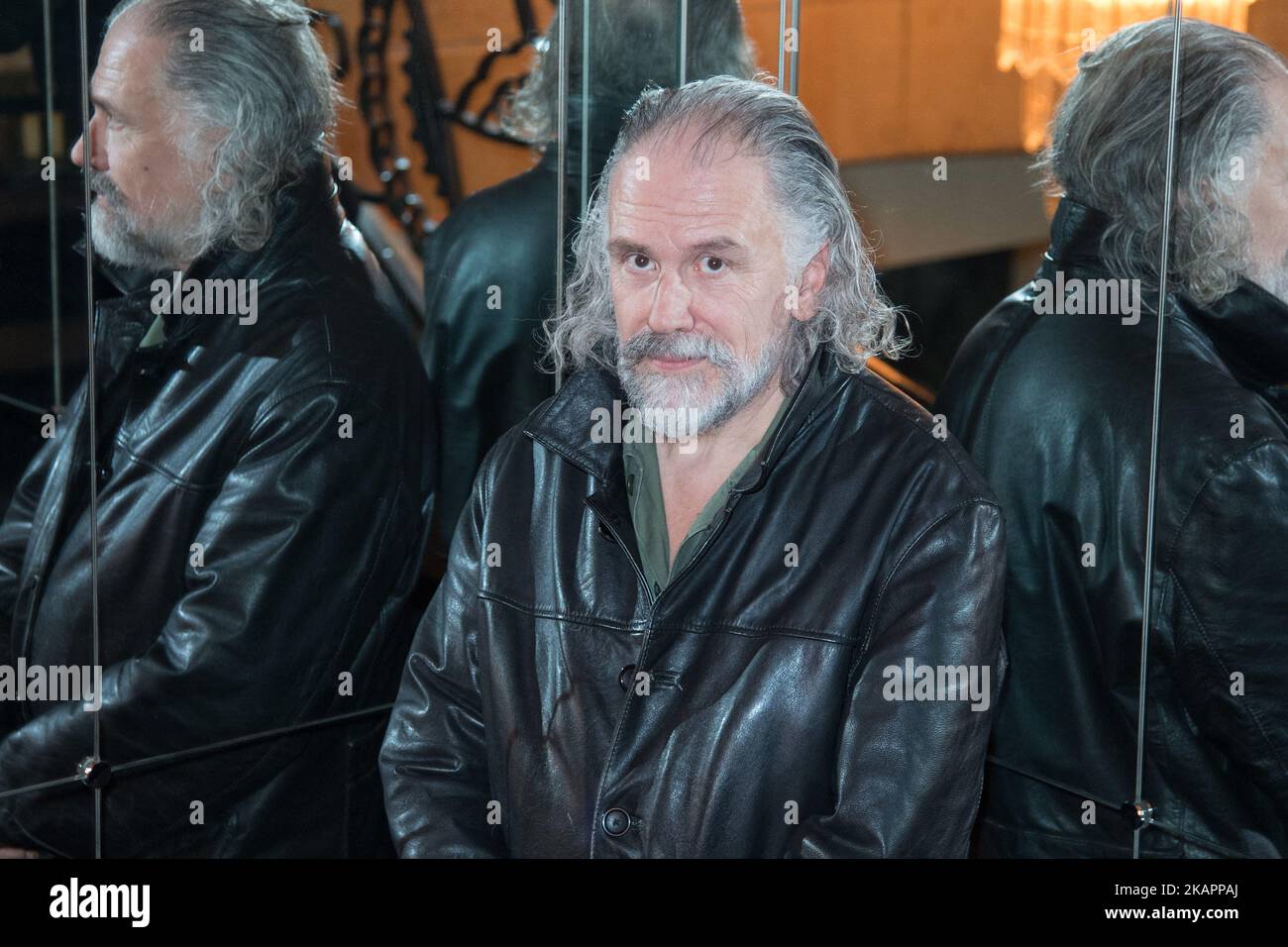 Simon Liberati poses for the press after being awarded with the Prix ...