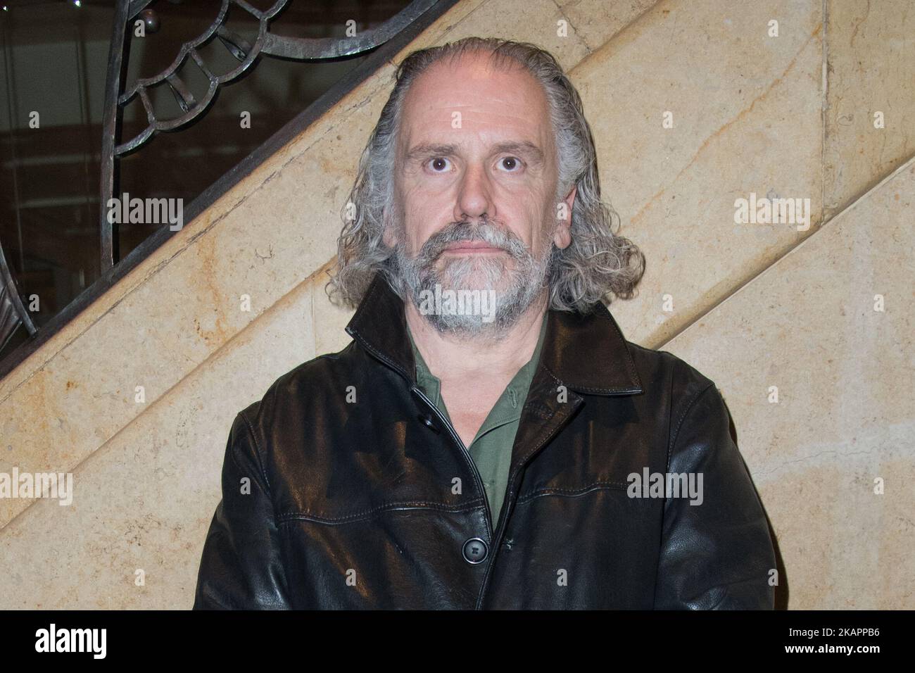 Simon Liberati poses for the press after being awarded with the Prix ...