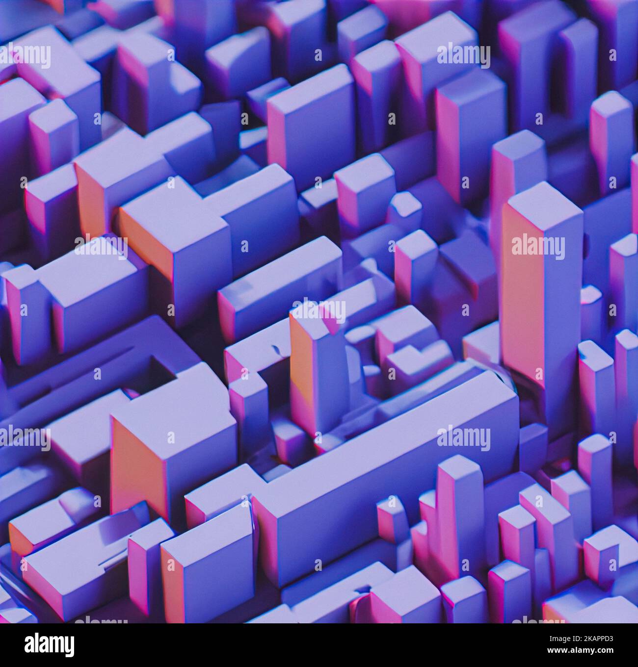 A 3D abstract art background with colorful vibrant random shaped ...