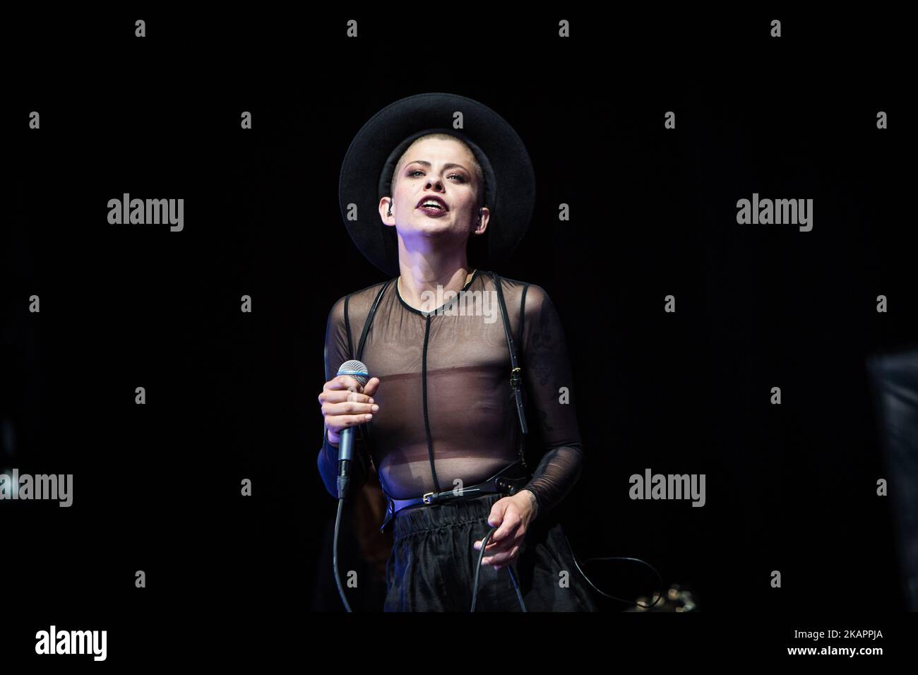 The dutch singer Kovacs performing live at Lowlands Festival 2017 ...