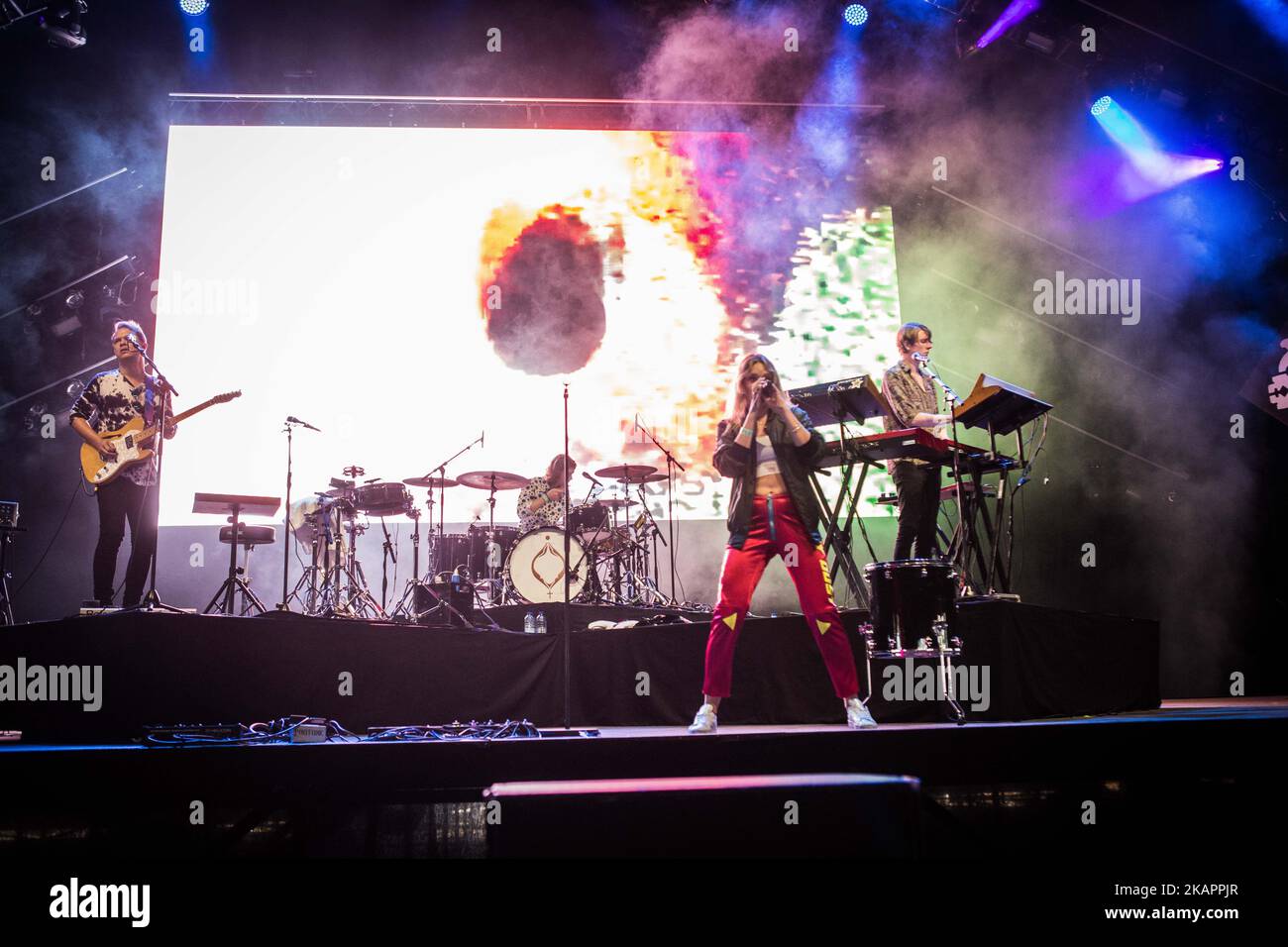 The swedish electropop singer Tove Lo performing live at Lowlands ...
