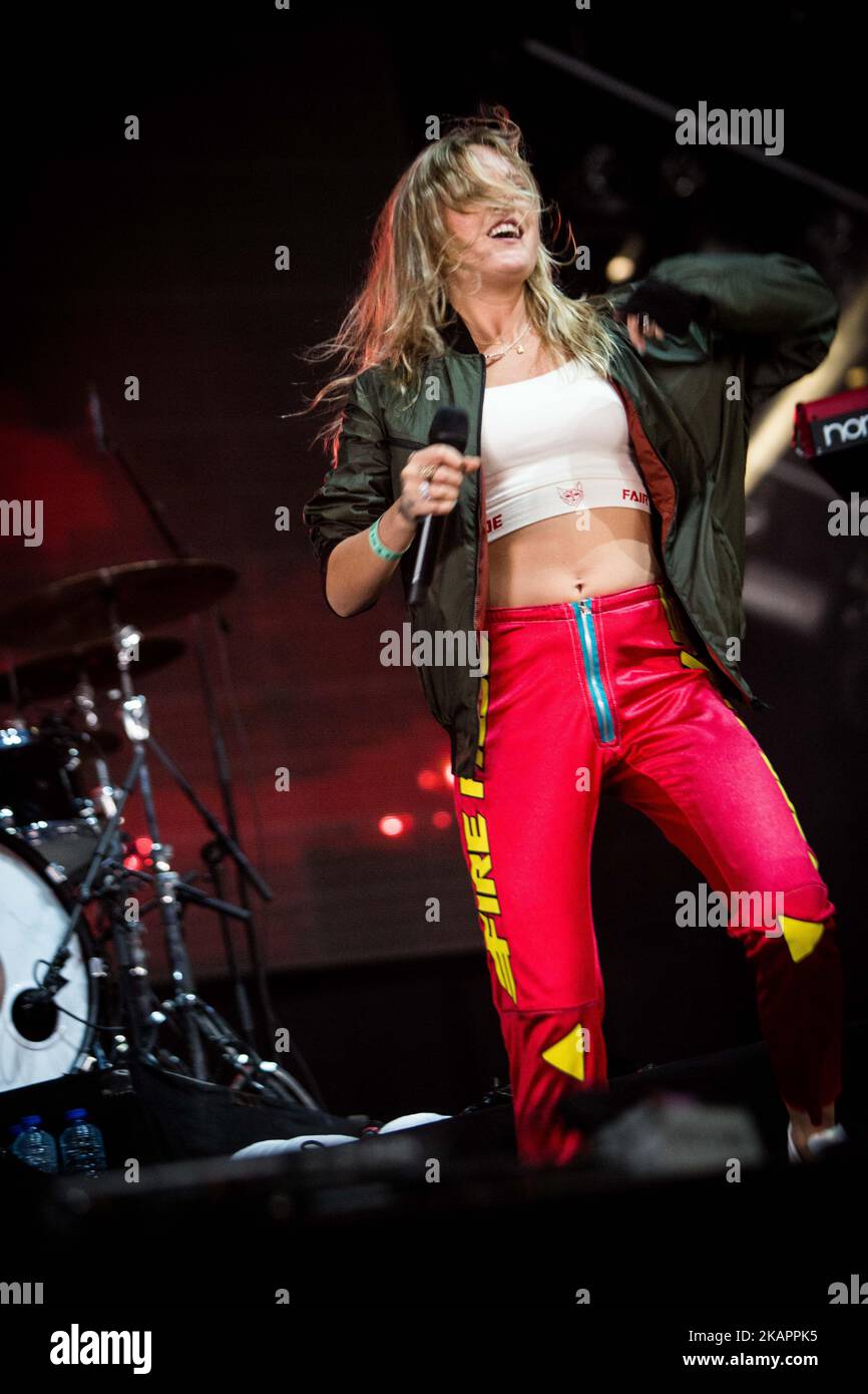 The swedish electropop singer Tove Lo performing live at Lowlands ...