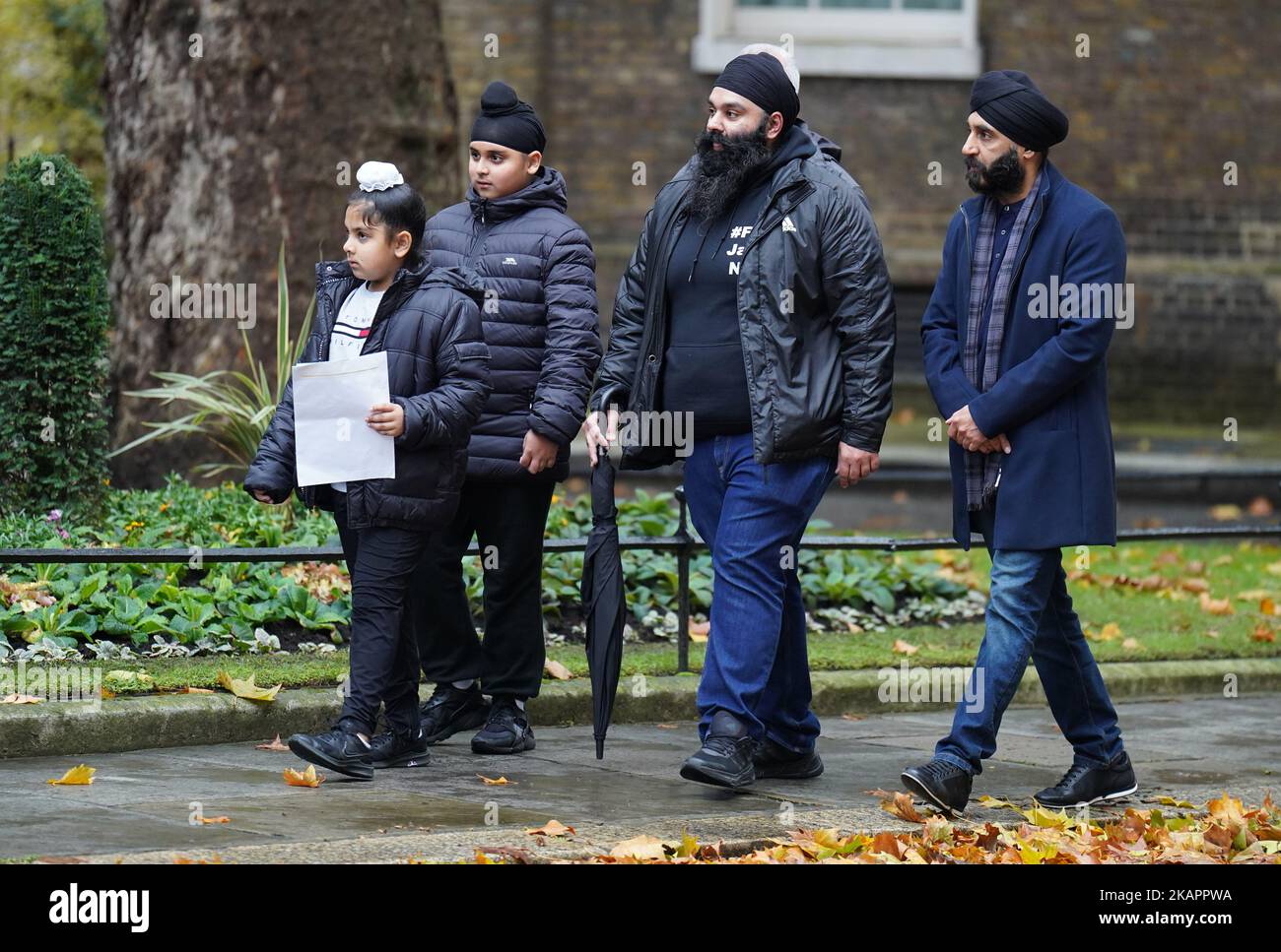 Members of the Free Jaggi Now Campaign hand in a petition to 10 Downing ...