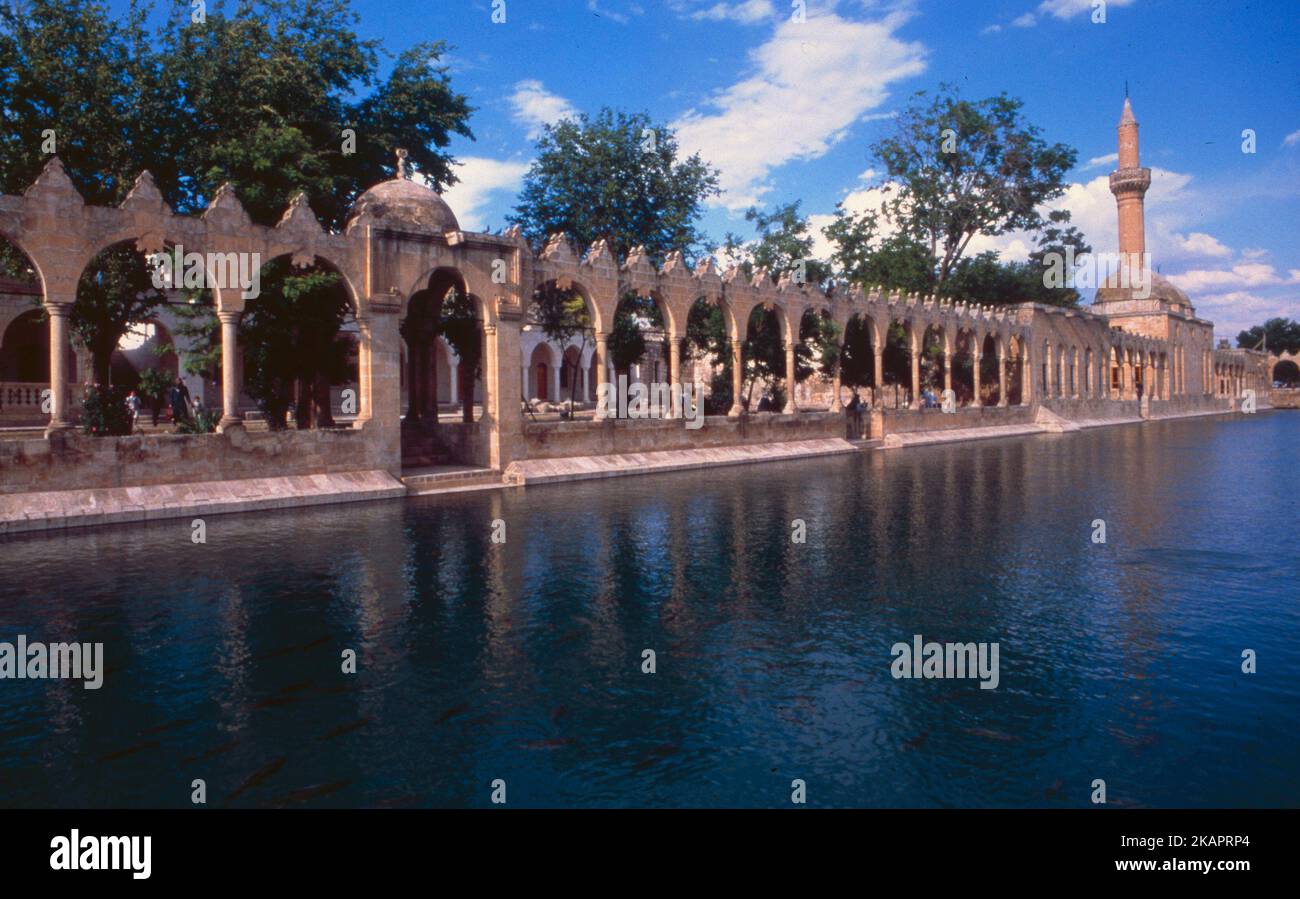 Turkey: ancient wall an dmonument in Urfa city Stock Photo - Alamy