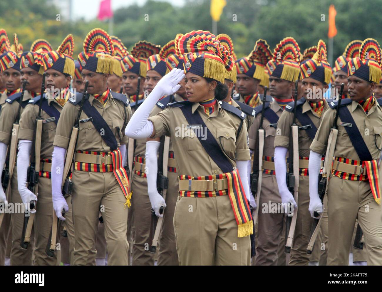 Newly recruited constables of the first batch State Industrial Security ...