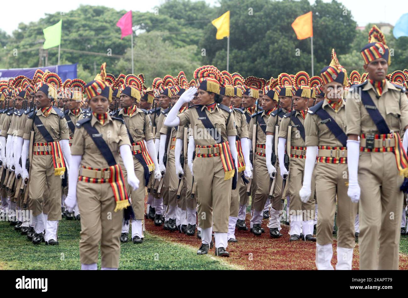 Newly recruited constables of the first batch State Industrial Security ...