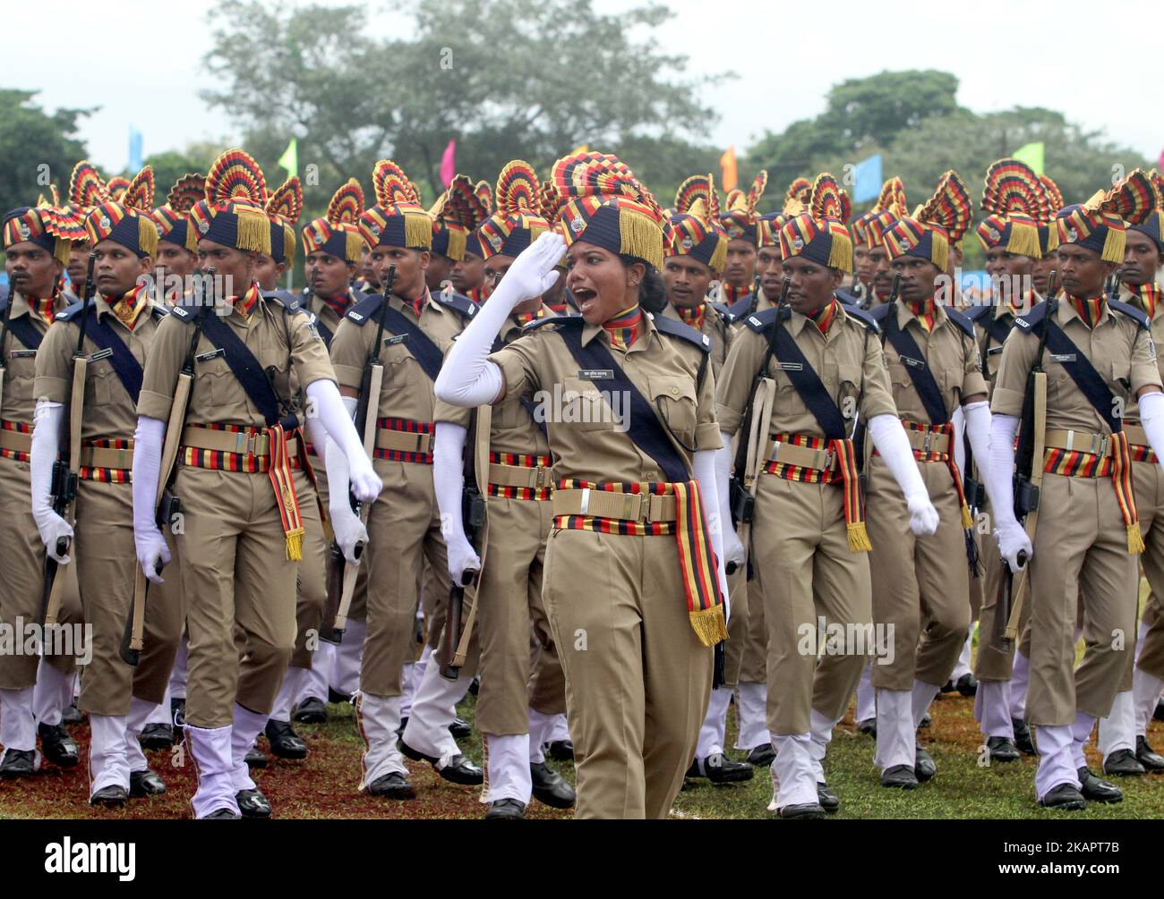 Newly recruited constables of the first batch State Industrial Security ...