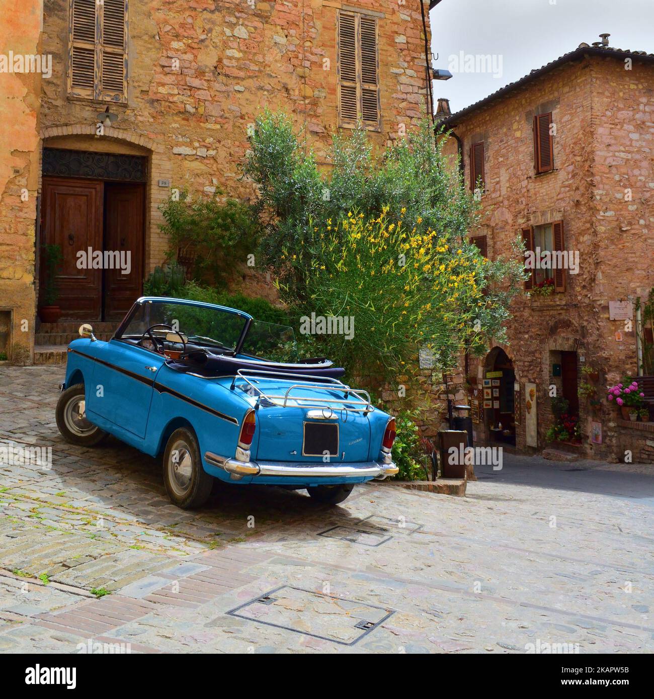 Bianchina cabriolet vintage car from the 1960s from the Italian car ...