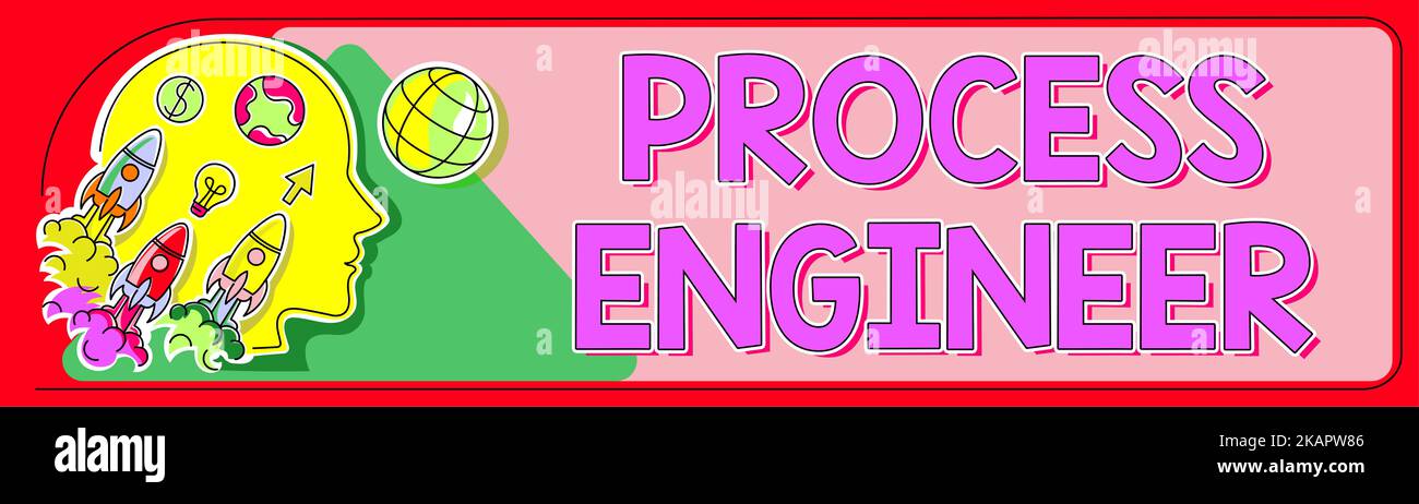 Hand writing sign Process Engineer. Business concept deciding how to go ...