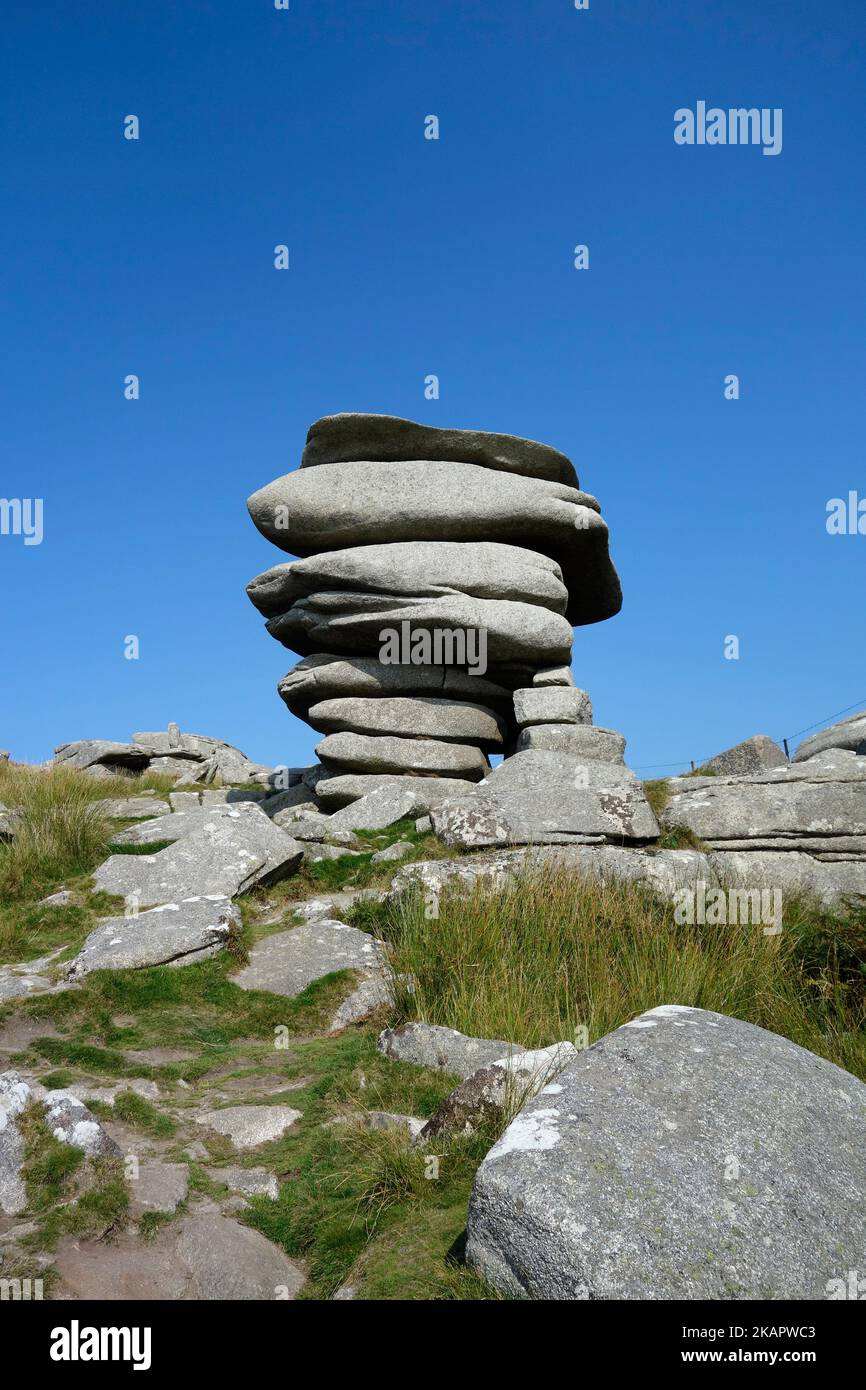 The Cheesewring, A Granite Rock Formation Tor, Stowe's Hill, Bodmin ...