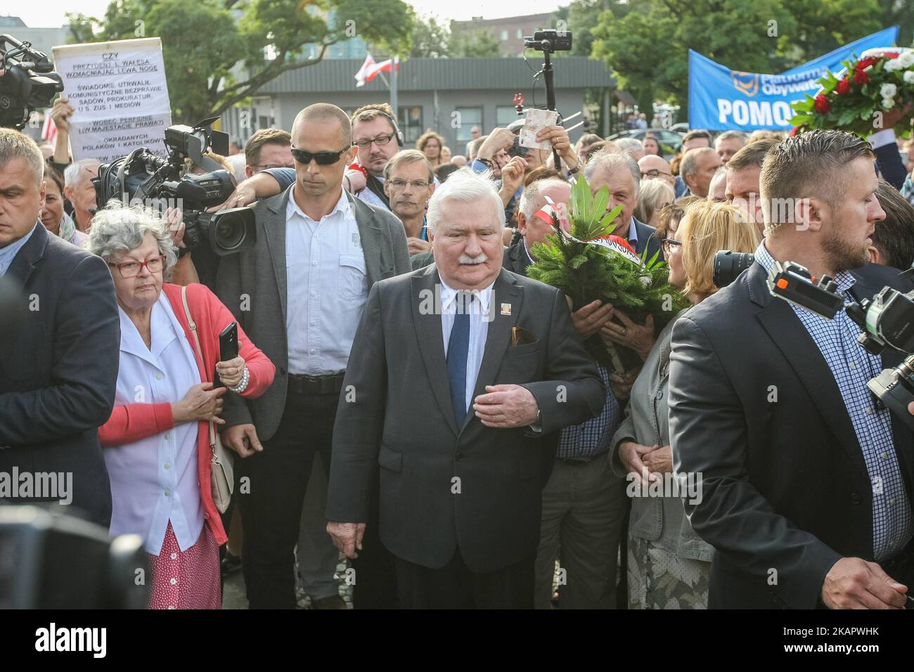 Former President of Poland and First Solidarity Movement leader Lech ...