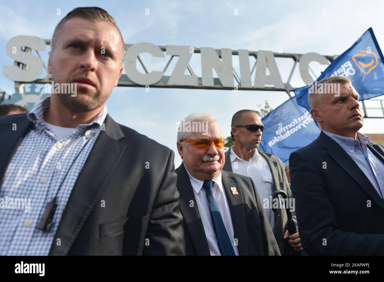 Lech Walesa, co-founder and former head of Solidarity (Solidarnosc ...