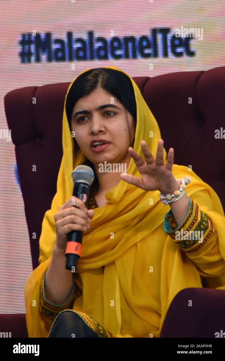 Pakistani Social Leader Malala Yousafzai and winner of Nobel Peace ...