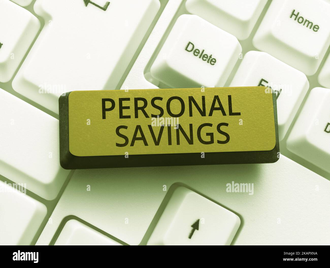 Text sign showing Personal Savings. Conceptual photo A method of ...