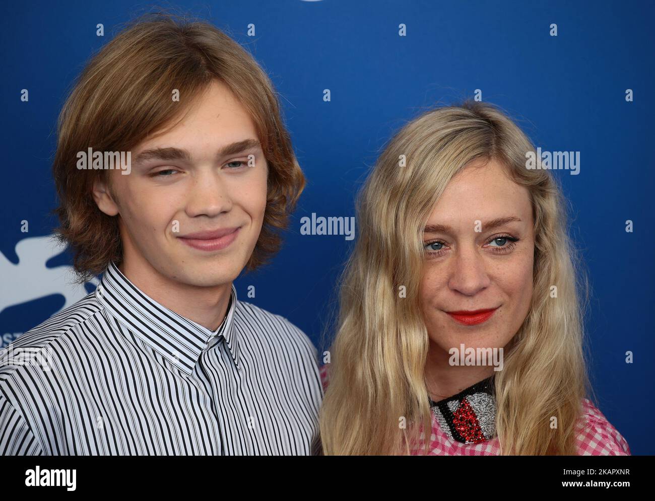 Charlie Plummer and Chloe Sevigny attend the photocall of the movie ...