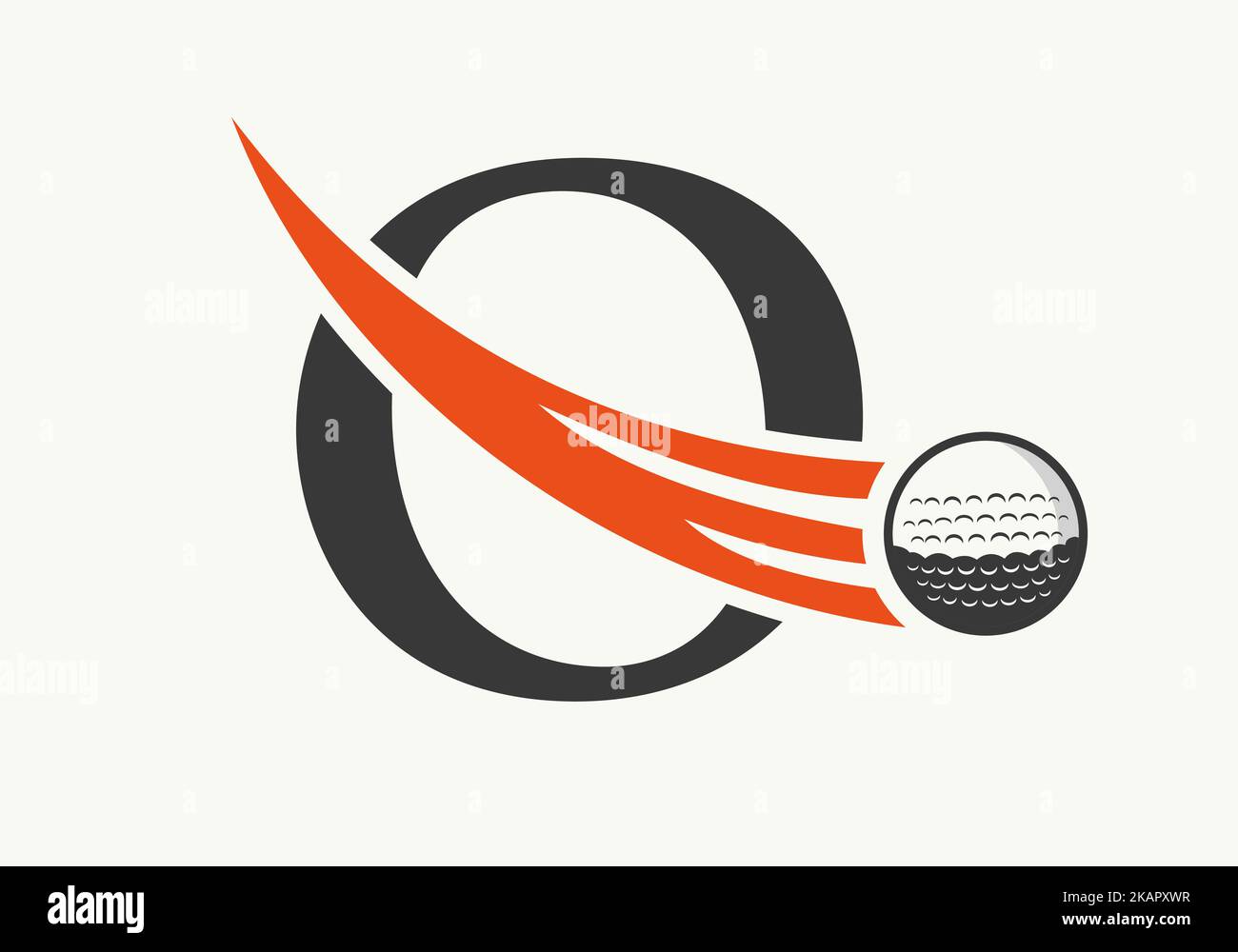 Letter O Golf Logo Design Template. Hockey Sport Academy Sign, Club ...