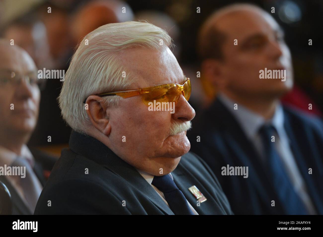 Lech Walesa, co-founder and former head of Solidarity (Solidarnosc ...