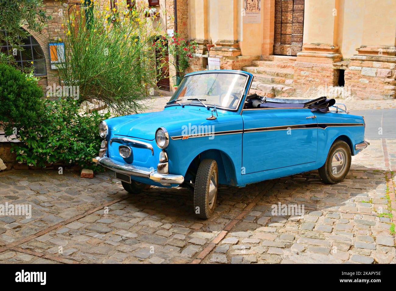 Bianchina cabriolet vintage car from the 1960s from the Italian car ...