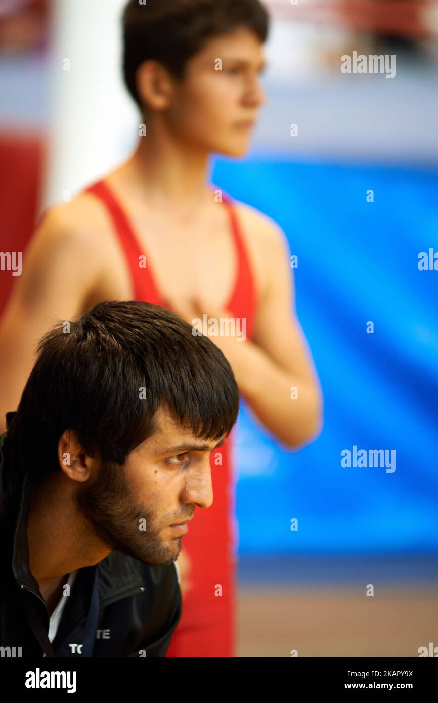 Islam, the trainor of the TOAC Wrestling Club is waiting for the last ...