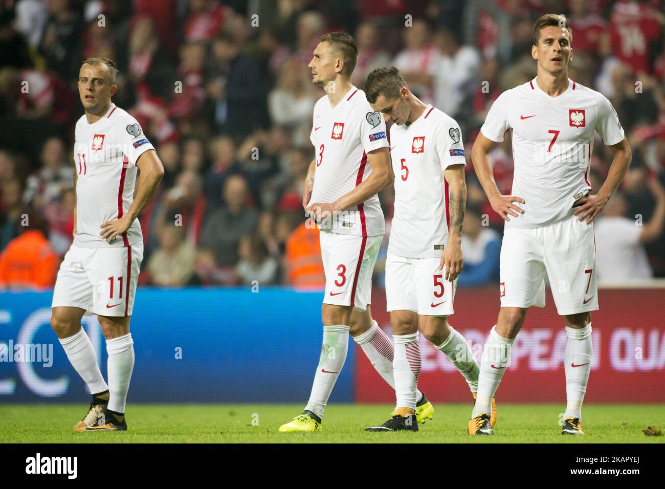 The Polish players disappointed during the FIFA World Cup 2018 ...