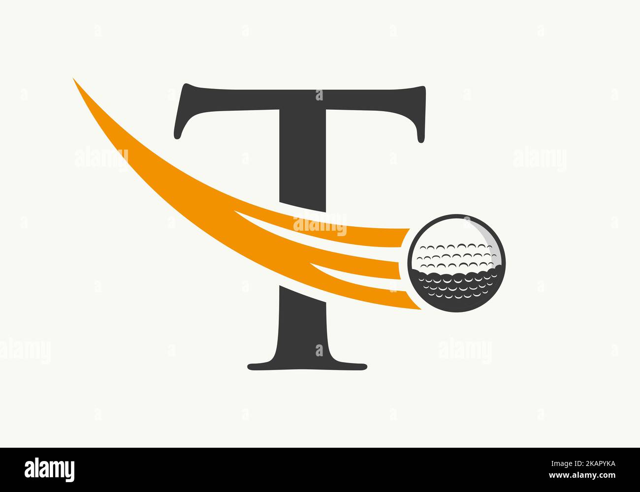 Letter T Golf Logo Design Template. Hockey Sport Academy Sign, Club ...