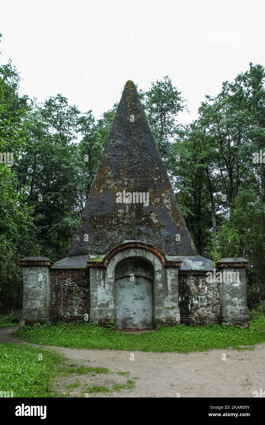 People walking near the Rapa Pyramide are seen on 2 September 2017 in ...