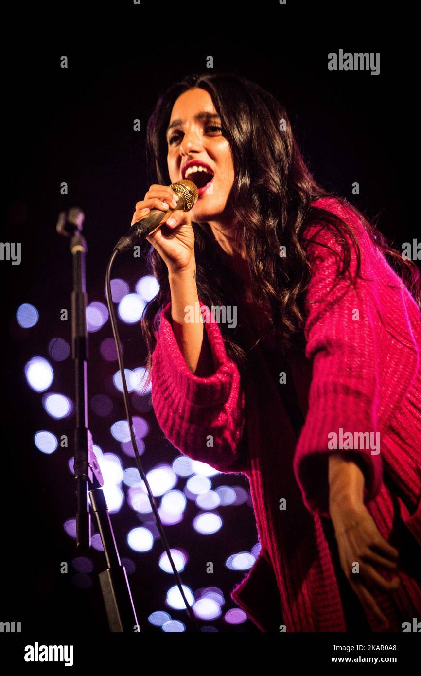 The italian pop singer and song-writer Levante performing live at ...