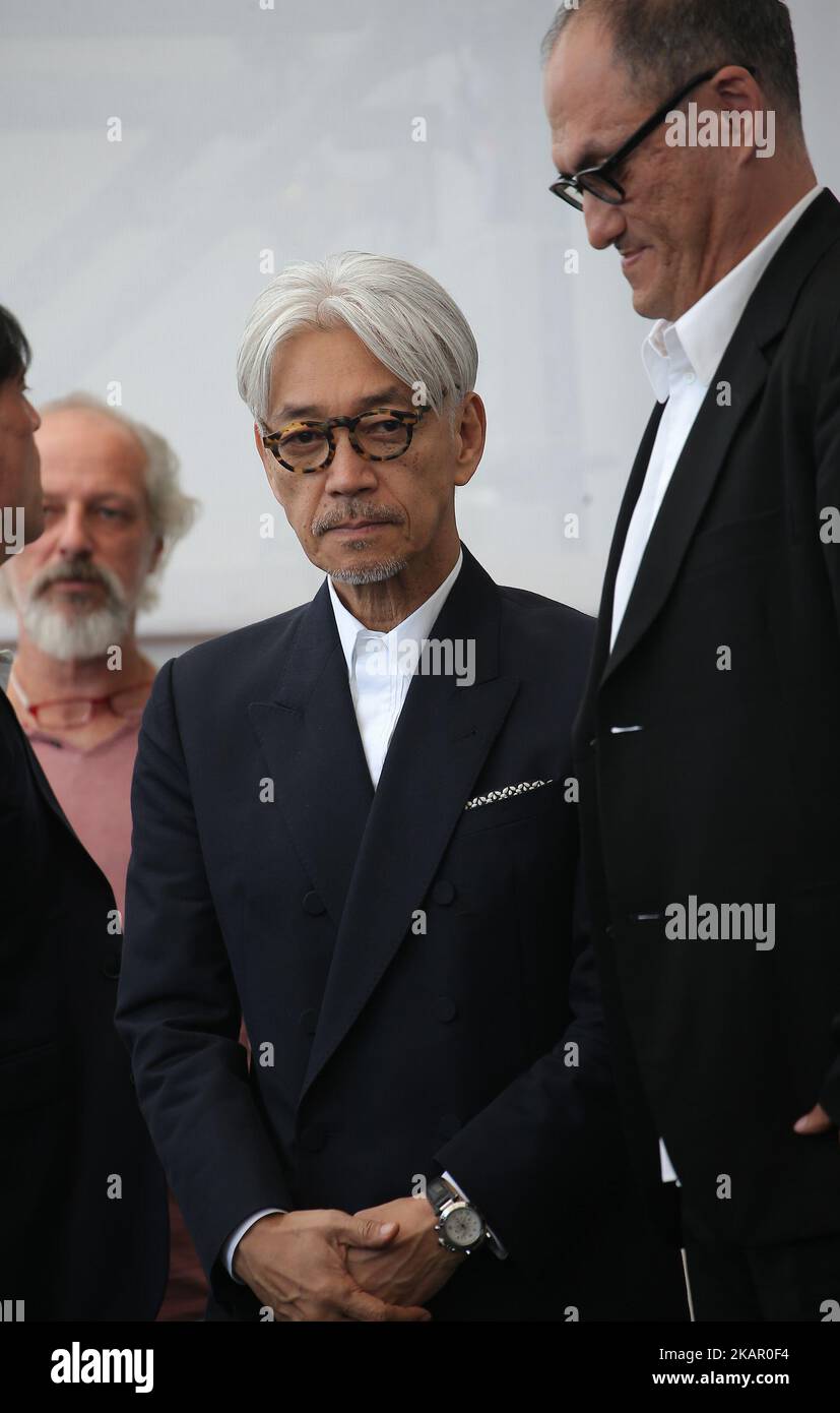 Venice, Italy. 03 September, 2017. Ryuichi Sakamoto attend the 'Ryuichi ...