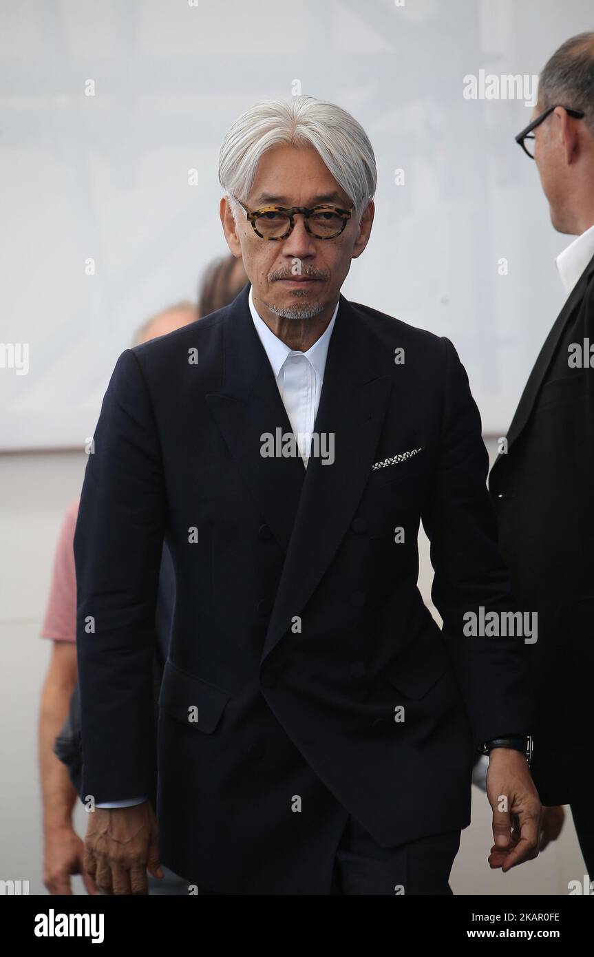 Venice, Italy. 03 September, 2017. Ryuichi Sakamoto attend the 'Ryuichi ...