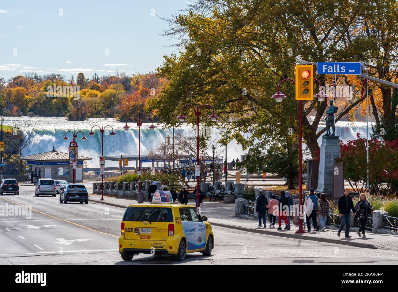 Niagara Falls City, Ontario, Canada - October 27 2022 : Crossroad of ...