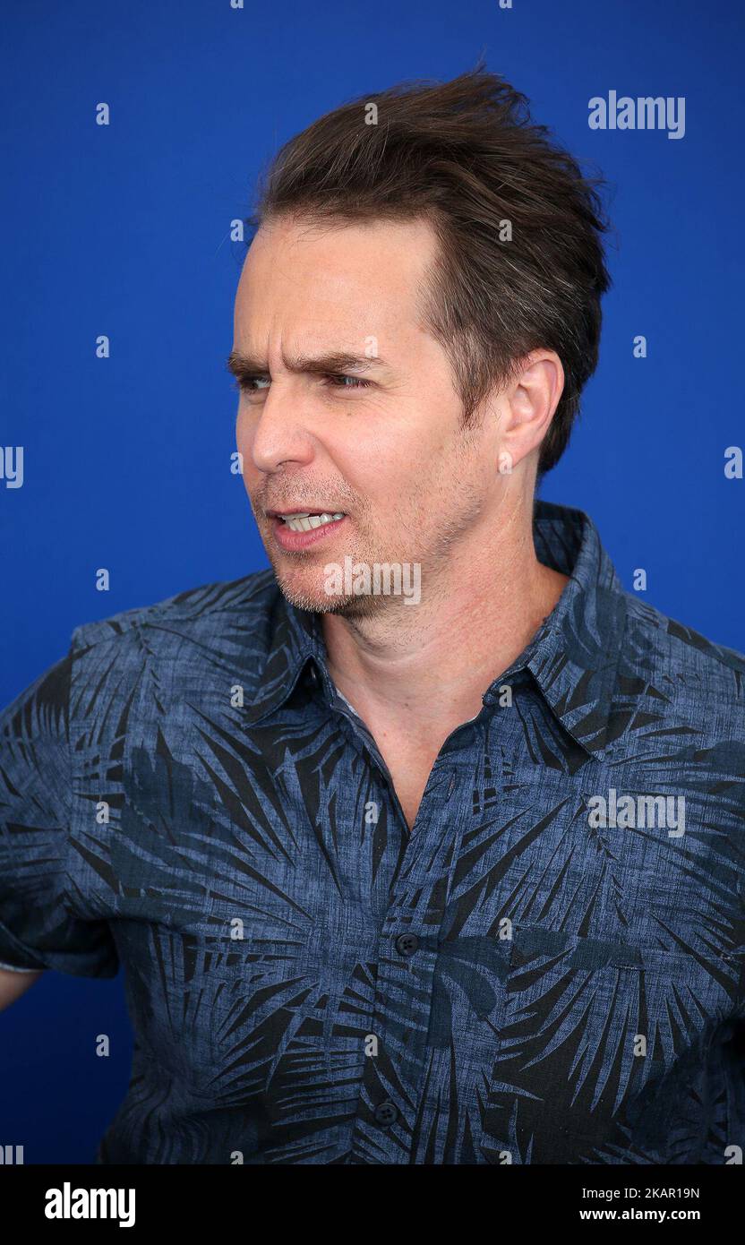 Sam Rockwell attend the photocall of the movie 'Three Billboards ...